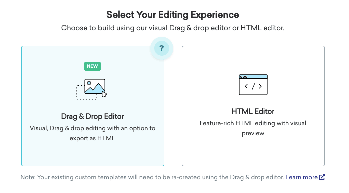 Drag & Drop Editor Overview