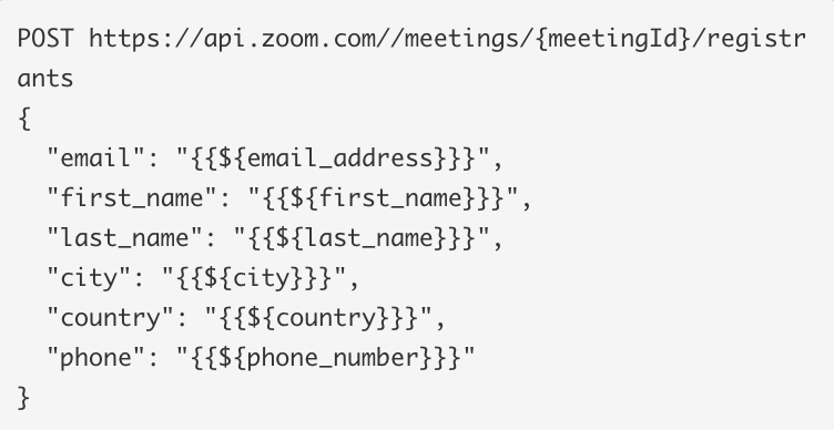 Automate Zoom Registration